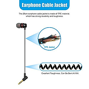 AMVR Noise Isolating Earbuds Earphones Custom Made Only for Oculus Quest 1 VR Headset, with 3D 360 Degree Sound in-Ear Headphones and Earphone Silicone Holders ( 1 Pair )