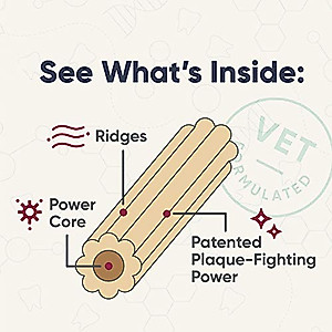 dailydose Dual Benefit - Dental + Skin Health Chews for Dogs, Large | Dental Treats with Supplements (77123)