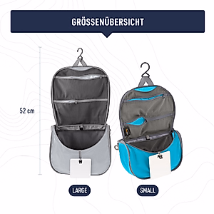 Sea to Summit TravellingLight Hanging Toiletry Bag, Travel Organizer for Men and Women, Mini, Spicy Orange