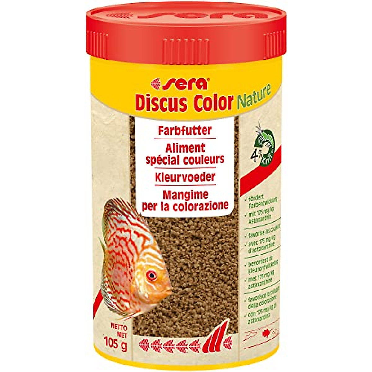 Sera 334 Discus Color Red 3.9 oz 250 ml Pet Food, One Size