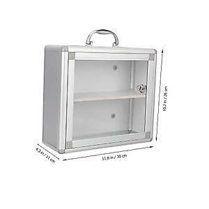 SOESFOUFU Box Portable Medicine Box Wall Mount Medicine Cabinet Portable Safe Box Travel Set Medication Storage Lockable Chest Medicals Box Locking Box Convenient Medicine Box Case