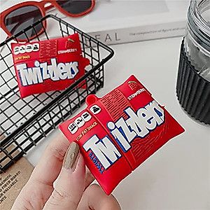 FooHOOK Cute Airpod Case, 3D Cartoon Funny Protection Case Covering The Skin Silicone Material, with Keychain for Airpods 1&2 (Twizders)