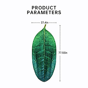 MOHOPE Soft Flannel Fleece Leaf Blanket Double Sided Printing, Large Green Blanket Lightweight Comfortable Warm Plush Leaf Blanket for Office Bed Couch Sofa (230gsm, Bayberry Leaf)