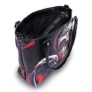 Liquorbrand Eternal Shoulder Tote Bag and Coin Purse Handbag & Zipper Pouch | Sugar Skull Dia De Los Muertos Dark Gothic Design