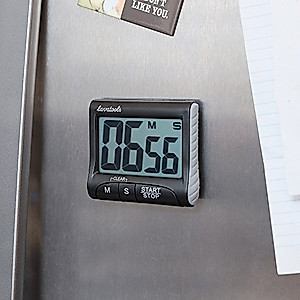 Lavatools KT1 Digital Kitchen Timer & Stopwatch, Large Display, Bold Digits, Simple Operation, Loud Alarm, Magnetic Kickstand for Cooking and Classroom