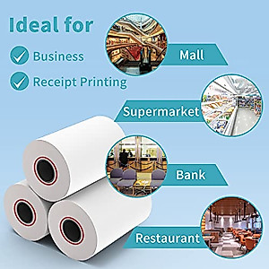 MFLABEL 50 Rolls 2 1/4" x 165' Thermal Paper Cash Register POS Receipt Paper