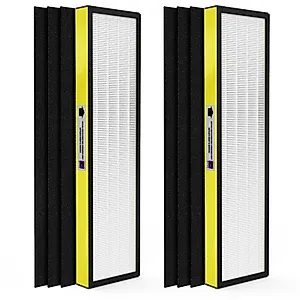 2-Pack True FLT5000 FLT5250PT FLT5111 HEPA Replacement Filter C, Compatible with AC5000, AC5000E, AC5250PT, AC5350B, AC5350BCA, AC5350W, AC5300B, CDAP5500B, AP2800CA Purifiers
