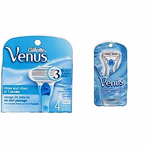 Gillette Venus Women's Razor Bundle (1 Razor Blade and 6 Razor Blade Refills)