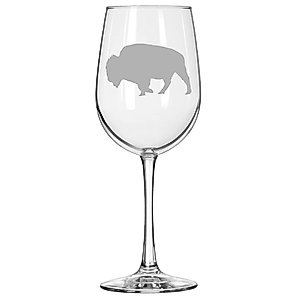 MIP Brand Wine Glass for Red or White Wine Buffalo (16 oz Tall Stemmed)