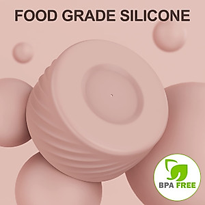 Affute Protective Silicone Boot for Stanley Quencher H2.0 40 oz & IceFlow Flip 20 oz 30 oz and hydroflask 12-24 oz, Anti-Slip Bottle Bottom Sleeve Cover (Pink Dusk)