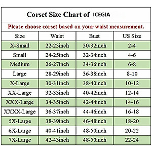 ICEGIA Women Renaissance Underbust Corset Mesh Lace Corset Waist Cincher Oil Painting Bustier