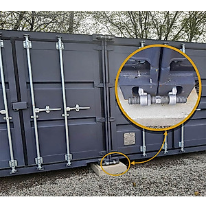 Mytee Products (4 Pack) SEA RAIL Shipping Container Bridge Fittings Clamp- 260 mm Clamp