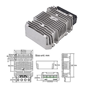 Valefod 36V / 48V to 12V 50A 600W Step-Down Transformer DC to DC Buck Converter DIY Power Supply