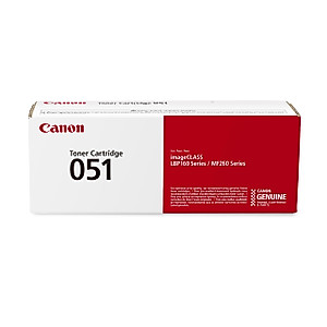 Canon Genuine Toner Cartridge 051 Black (2168C001), 1-Pack, for Canon imageCLASS MF264dw, MF267dw, MF269dw, LBP162dw Laser Printer, 1 Size (Toner 051 Standard)