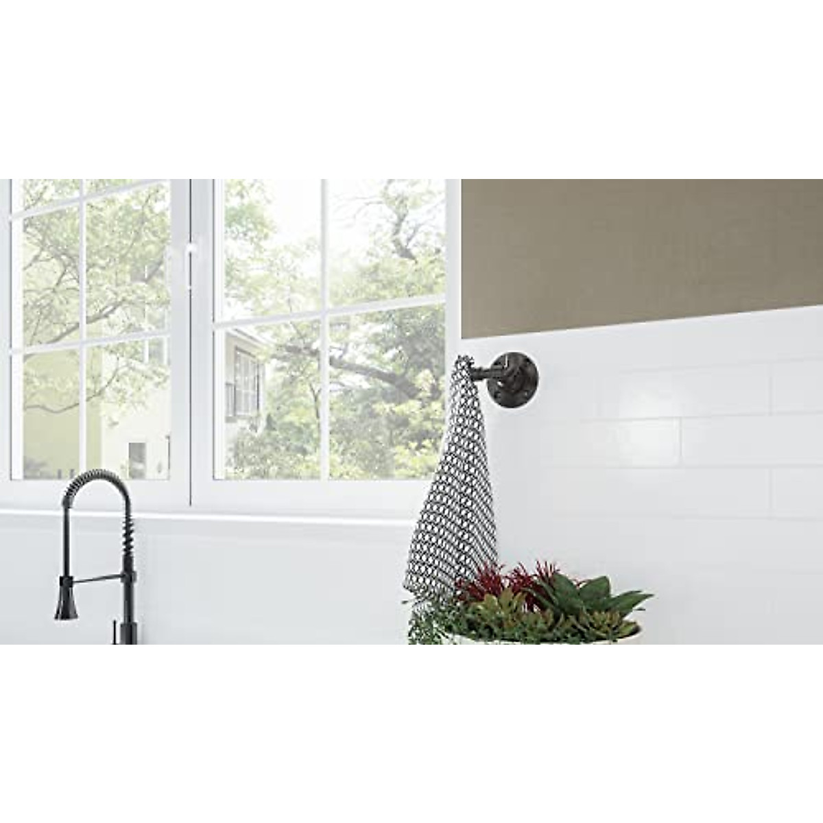 Design House 580688 Kimball Double Robe Hook, Satin Black