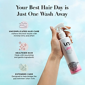 Unwash Untangle Leave-In Conditioner - Gentle Formula, Detangles, Controls Frizz, Enhances Shine, Protects Against Heat, Vegan, Cruelty Free, Sulfate & Paraben-Free, 6.25 fl oz