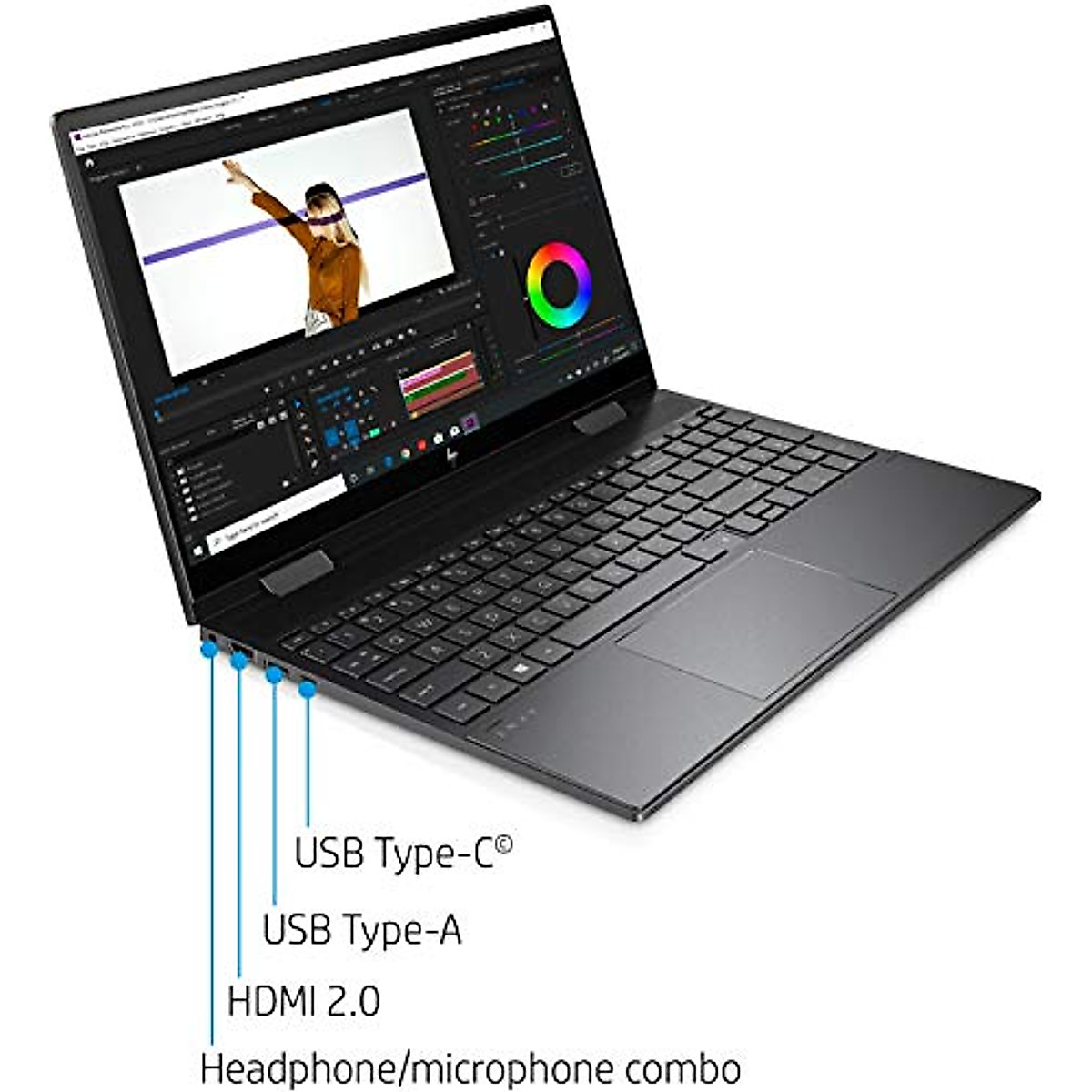 HP 15.6 inch Full HD Laptop, AMD 6-Cores Ryzen 5-5500, AMD Radeon Graphics, HP Fast Charge, Webcam, Thin&Portable, Windows 10 Home, Natural Silver (32GB + 1024GB SSD, R5-4500)