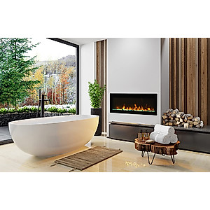 Amantii Panorama Indoor/Outdoor Extra Slim Built In Electric Fireplace (BI-60-XTRASLIM), 60-Inch