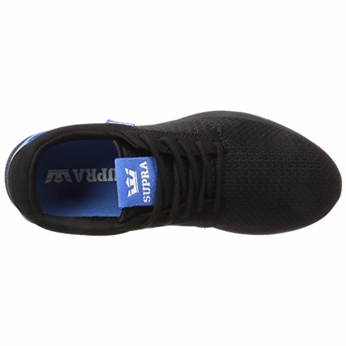 SUPRA Unisex-Adult Hammer Run Skate Shoe, Black-Royal, 10 Regular US