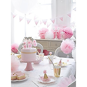 Talking Tables Pink And Gold Party Supplies | Pink Paper Table Cloth | Great For Baby Shower, Girls Party, 1st Birthday And Birthday Celebrations | Paper