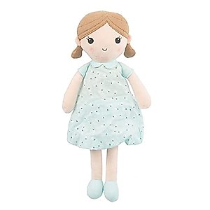 Linzy Toys, Soft Plush Mint Blue Emily Rag Doll, 15"