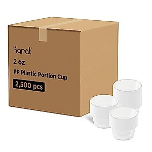 Karat FP-P200-PP 2 oz. PP Portion Cups - Clear (Case of 2500)