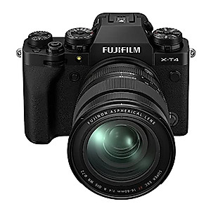 Fujifilm X-T4 Mirrorless Digital Camera with XF 16-80mm f/4 Lens Kit (Black) with 64GB Pro Memory Card, Essential Accessories and Software Bundle (5 Items)