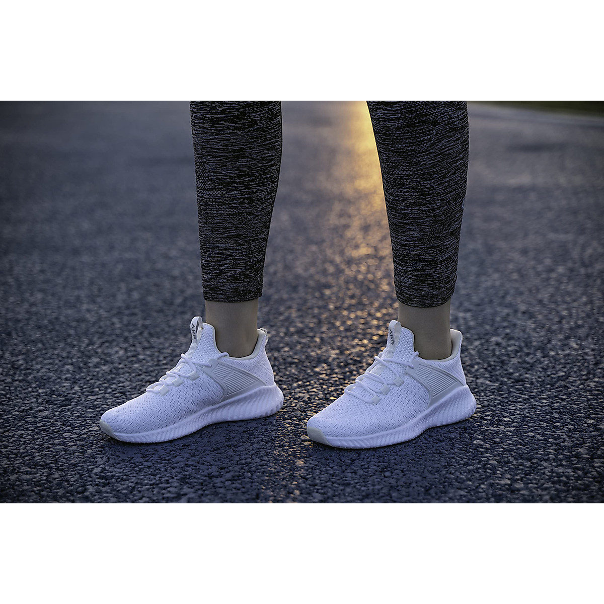 Akk Womens Running Workout Shoes - Non Slip Lightweight Gym Mesh Sneakers for Walking, Tennis, Training, Outdoor Sport White Size 7.5 US