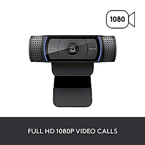 Logitech HD Pro Webcam C920, 1080p Widescreen Video Calling and Recording-(Renewed)