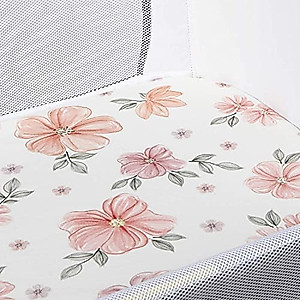 Mika Micky Fitted Sheet for Bedside Crib (Flora)¡­