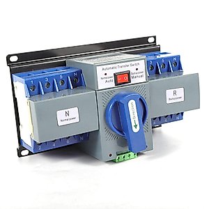 DNYSYSJ 110V 4P 63A Automatic Transfer Switch, Dual Power Generator Transfer Switch, Dual Power Generator Changeover Switch Self Cast Conversion 60HZ AC-33iB 6A-63A (4P/63A)