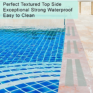 Leyibo Anti Slip Tape Clear Waterproof Outdoor/Indoor with Roller, 4" x 35Ft Non Slip Traction Grip Tape for Bathtubs, Boats, Stairs, Pools, Transparent, Soft, Comfortable for Bare Feet (4" X 35')