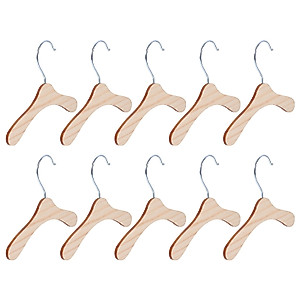 Totority Clothes Hangers 10pcs Clothes Hanger Dog Clothes Hanger Wood Hanger Dog Clothes Rack Clothes Hanger Home Pet Costume Miniature Item Rack Hanger Wooden Hangers