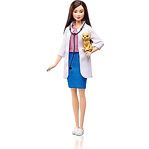 Barbie Pet Vet Doll with Puppy Patient, Brunette