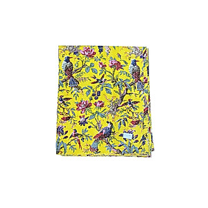 Birds Print Indian Cotton Hand Stitched Kantha Quilt Bedding Throw Bedcover Queen Size Blanket Home Decorative Gudari Bedspread KQ-49