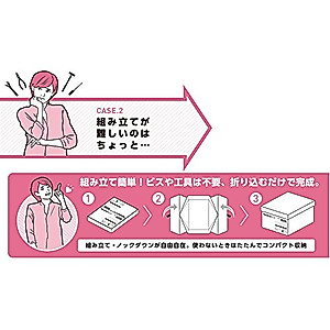 キングジム(Kingjim) King Jim 4058 Cure Storage Box, Storage Box, Neutral Box, XL, Gray