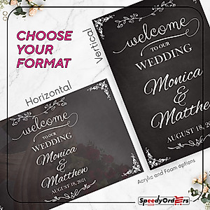 Welcome to Our Wedding, Custom Wedding Sign, Wedding Welcome Sign, Chalkboard Sign, Wedding Party Signs, Handmade Party Supply, Custom Banner and Sign