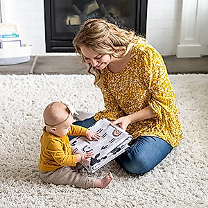 BABYBOET Splat Mat for Baby – Under High Chair Floor Mat Protects Wood, Vinyl and Carpet from Spills – Waterproof Triple Layer Baby Mat with Anti-Skid Backing Deters Bunching and Sliding (51” x 51”)