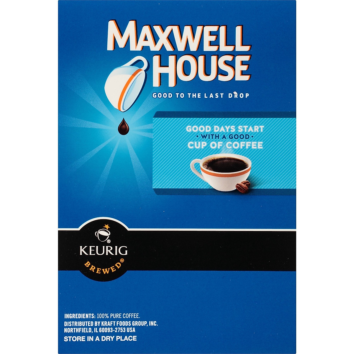 Maxwell House, Original Roast, Medium Roast, K-Cup Single Serve Coffee, 18 Count, 6.2oz Box (Pack of 2)