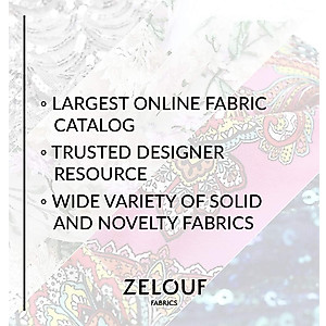 ZELOUF FABRICS Scuba Knit | Fabric by The Yard | DIY, Sewing, Wedding, Bridal, Dress, Dance, Costume, Crafts | 1 Yard
