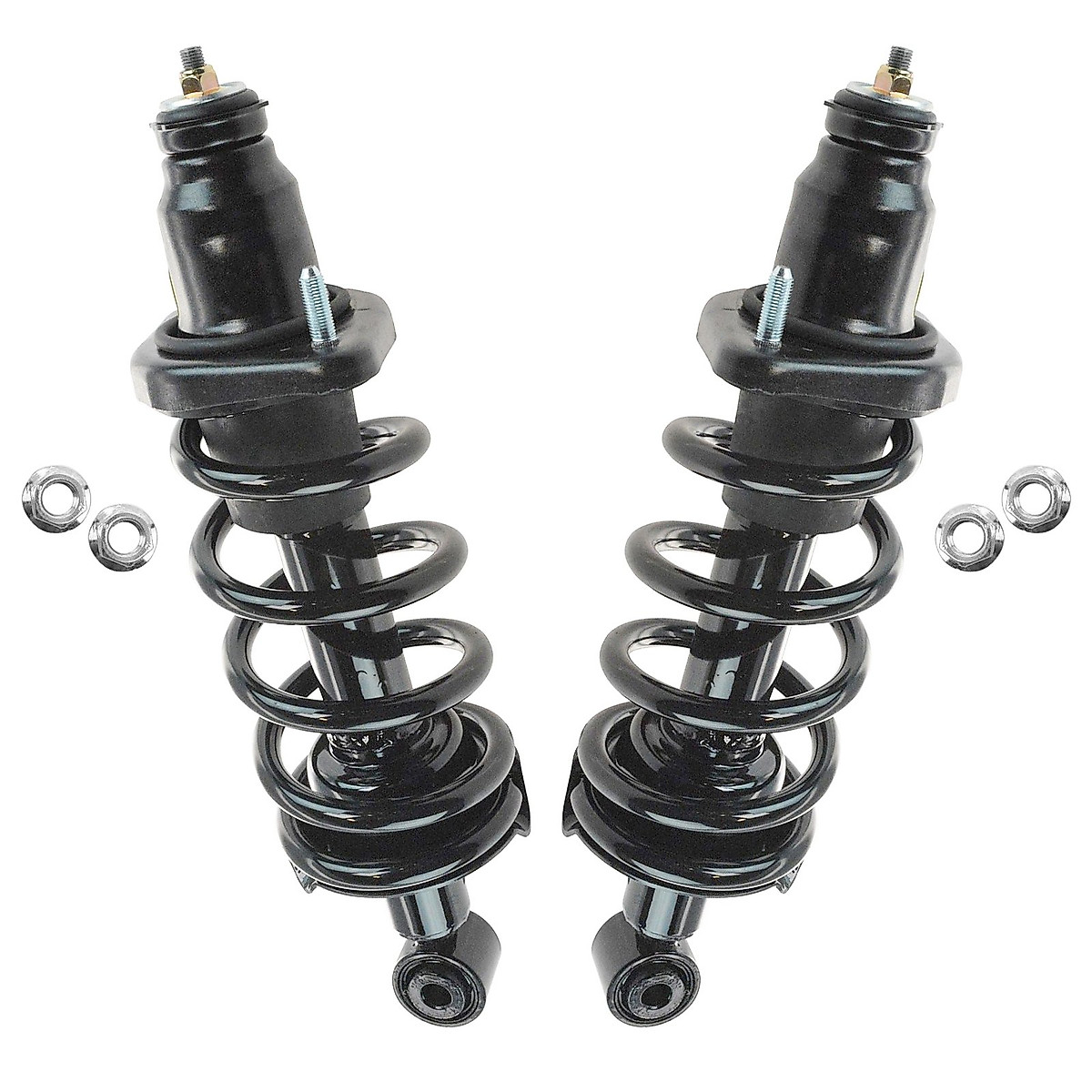 TRQ Rear Strut & Coil Spring Assembly Set Driver & Passenger Sides Compatible with 07-11 Honda CR-V
