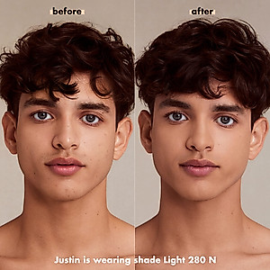 e.l.f. Camo Powder Foundation, Lightweight, Primer-Infused Buildable & Long-Lasting Medium-to-Full Coverage Foundation, Light 280 N