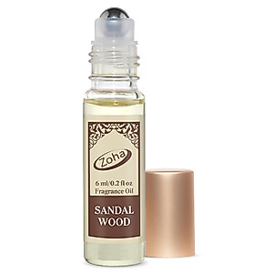 Zoha Sandalwood Oil Perfume for Women & Men, Roll On Perfume Oil and Sandalwood Perfume Spray, Alcohol Free Skin Moisturizing Sandalwood Oil Perfume