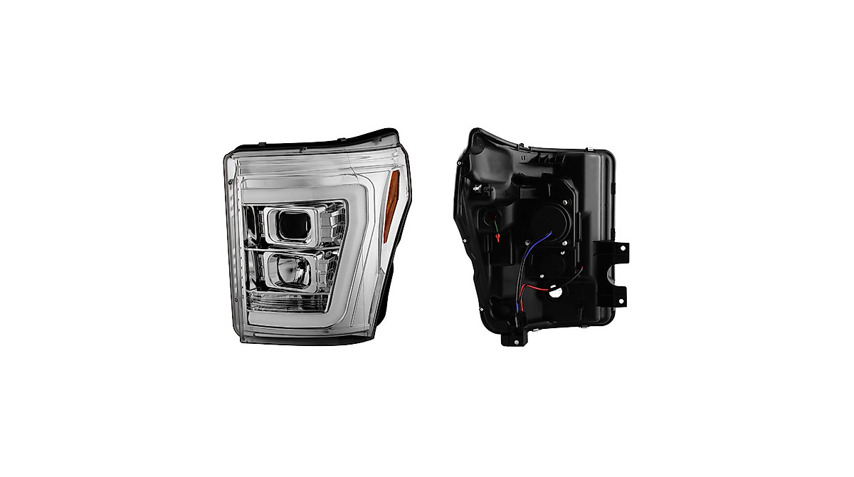 AKKON LED Chrome Projector Headlights | Ford F250-F550