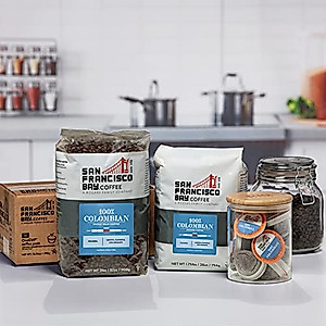 San Francisco Bay Whole Bean Coffee - 100% Colombian (2lb Bag), Medium Roast