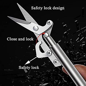 HLIGHT Portable Pointed Fruit Shears Picking Fruit Shears Cut Bud Pepper Pruning Gardening Cutter Household Garden Utility Tools,Blue