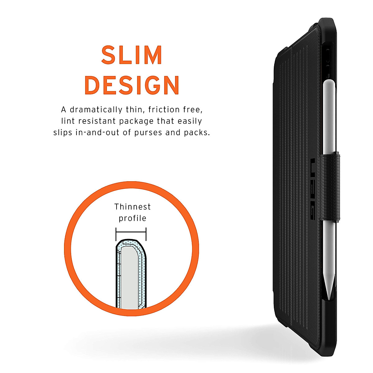 URBAN ARMOR GEAR UAG iPad Pro 11-inch (2nd Gen, 2020) Case Metropolis [Black] Folio Slim Heavy-Duty Tough Multi-Viewing Angles Stand Military Drop Tested Rugged Protective Cover