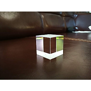 Beam Splitter Prism（BS）Optical Glass NBK7 Dichroic Prism Ratio 50:50,Precision Optical Instrument, Cube 25.4x25.4 x25.4mm Accept Customization