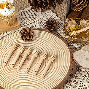 HAKSEN 55 PCS Honeycomb Stick, 3 Inch Mini Wooden Honey Dipper Charcuterie Accessories Honey Wand Honey Stirrers for Honey Syrup Jam Viscous Liquid