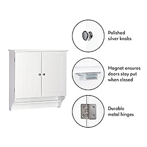RiverRidge Ashland Two-Door, White Wall Cabinet